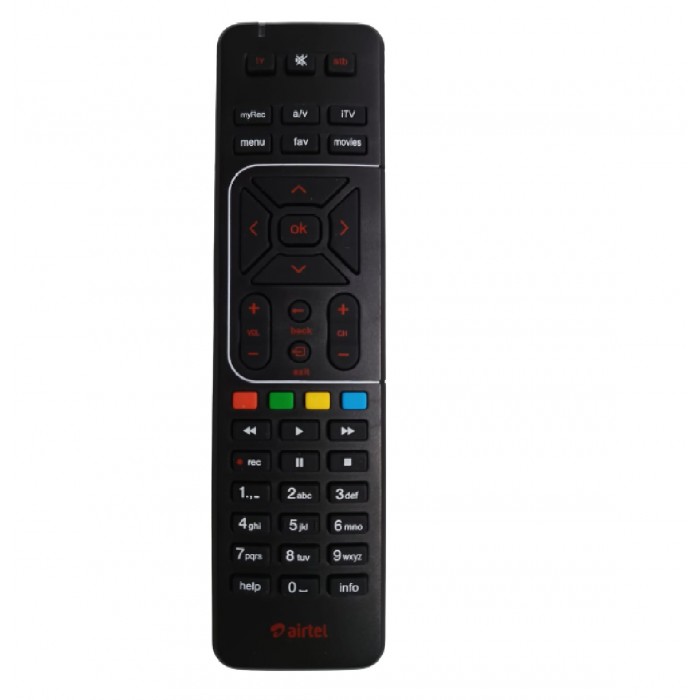 Airtel HD Set-top Box remote Universal (Black)